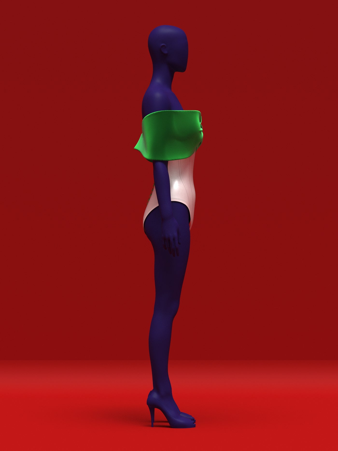 Off-Shoulder Bow Corset Leotard Sewing Pattern For Drag Queens – Katkow