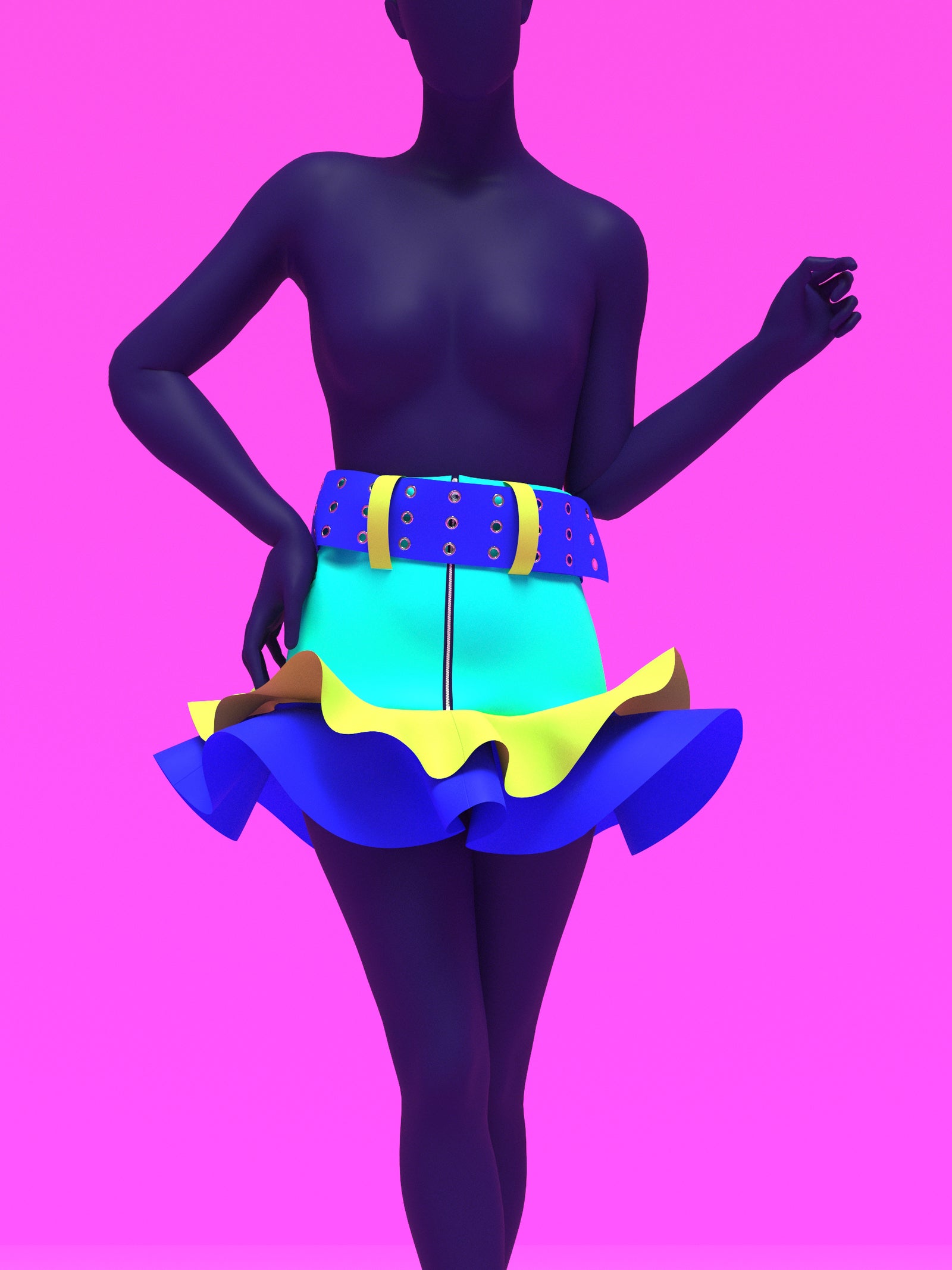 High Waisted Ruffle Mini Skirt Sewing Pattern For Drag Queens – Katkow