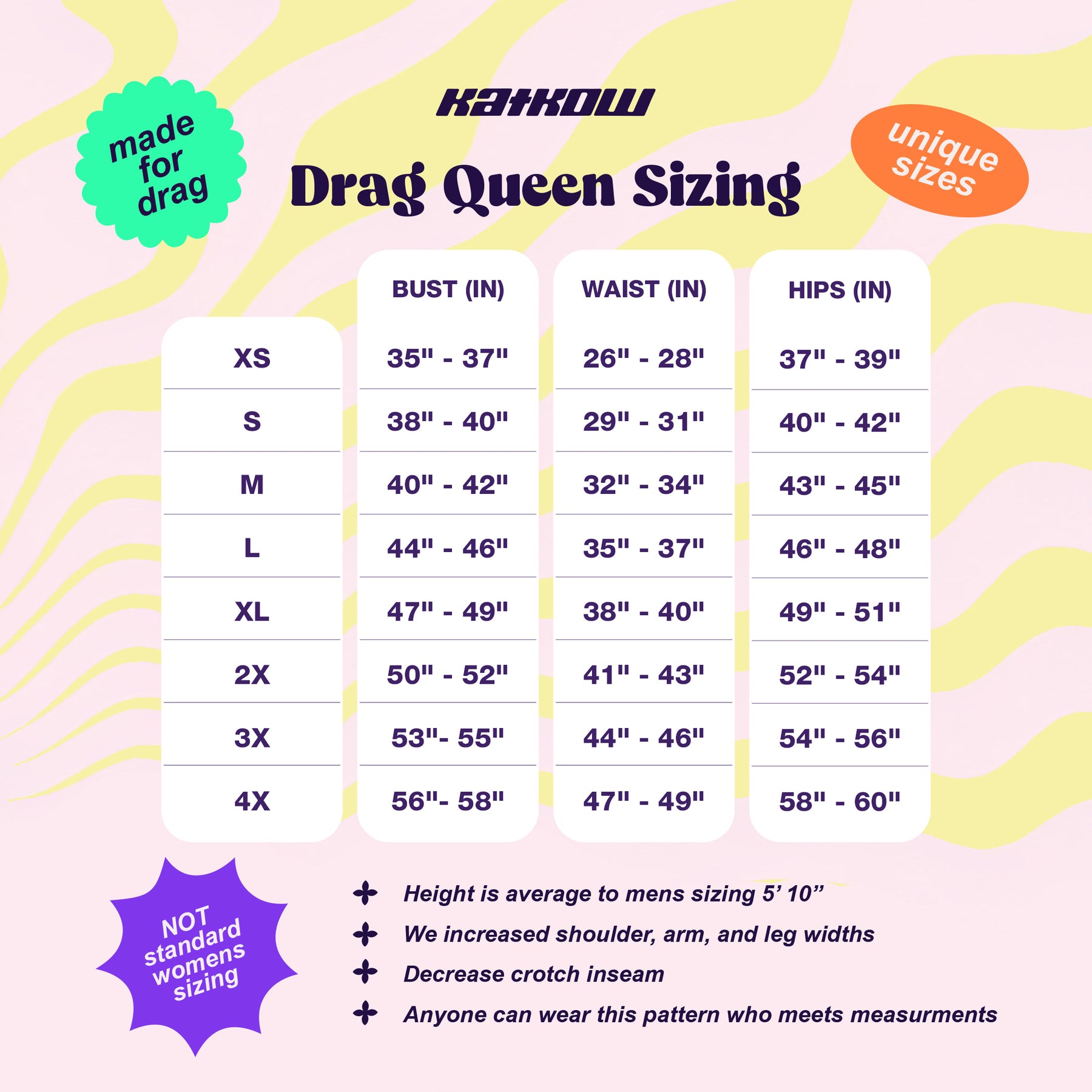 Baggy Low-Rise Capri Pants Sewing Pattern (XS-4X) PDF For Drag Queens ...