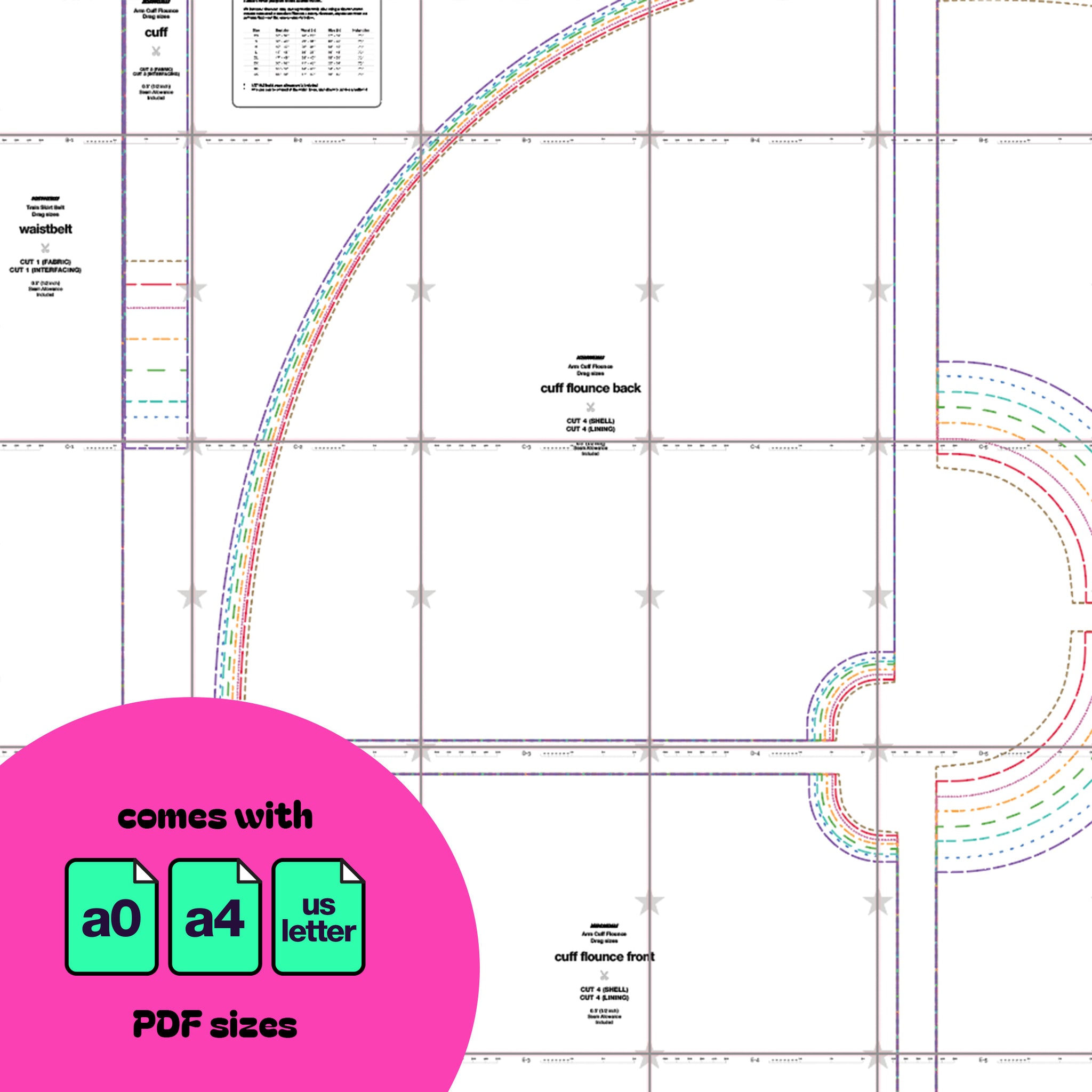 How to Sew A Train Skirt Belt Sewing Pattern – Katkow