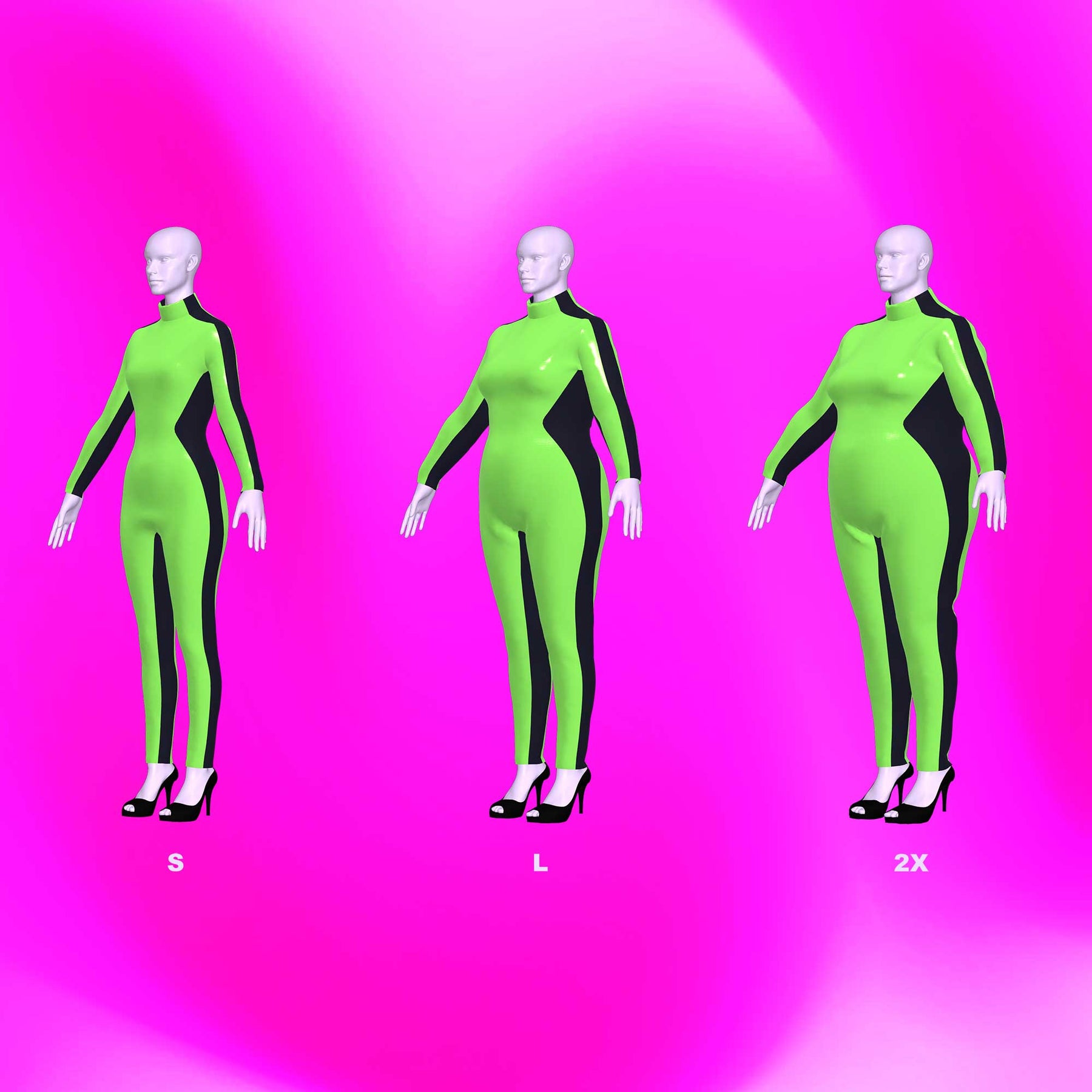 Snatched Catsuit Bodysuit Sewing Pattern (Sizes XS-4X) – Katkow