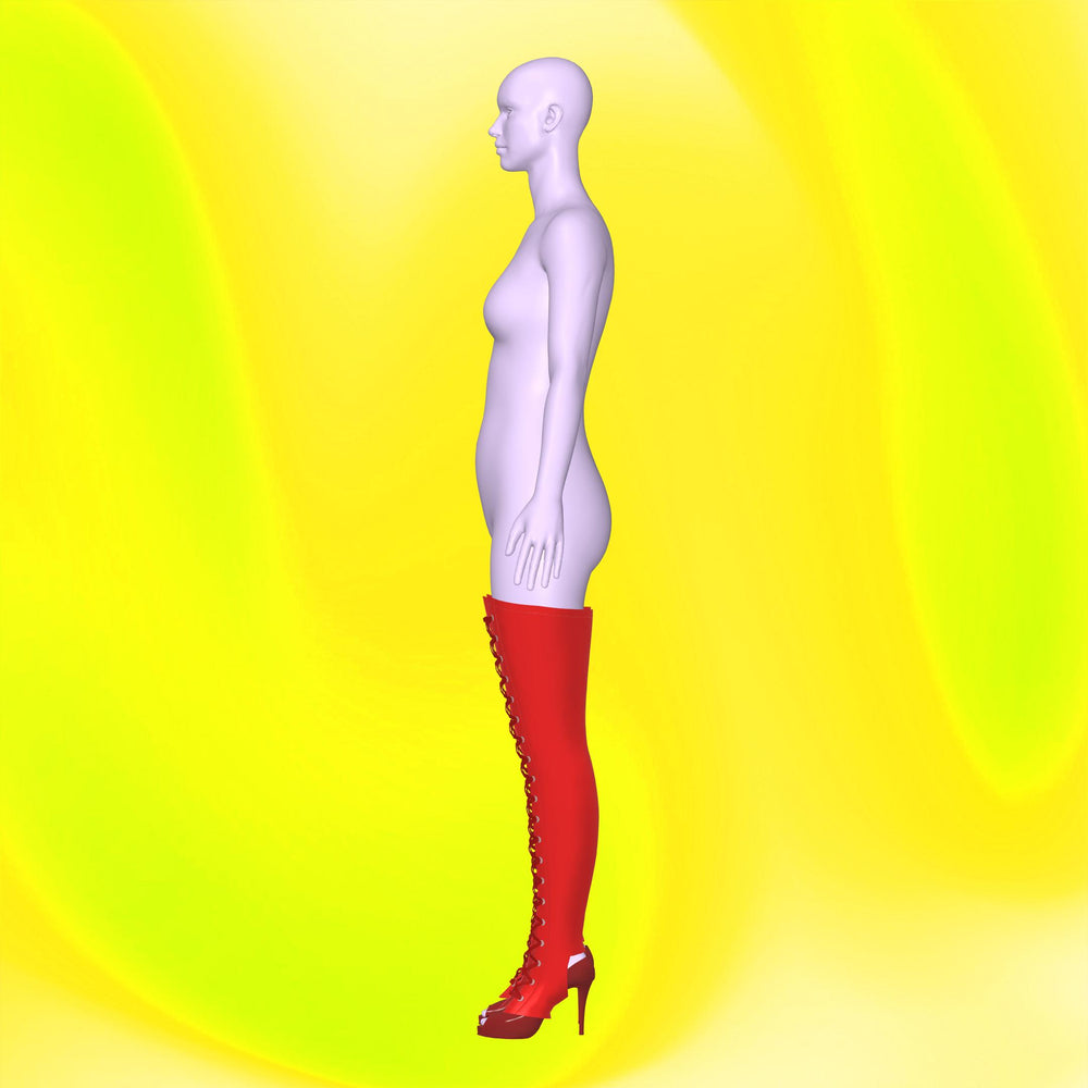 Lace-Up Thigh High Heel Spats Sewing Pattern (S-4X) – Katkow