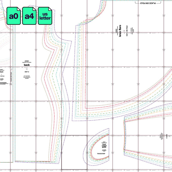 Breast Plate Cut-out Flare Gown Sewing Pattern (Sizes XS-4X) – Katkow