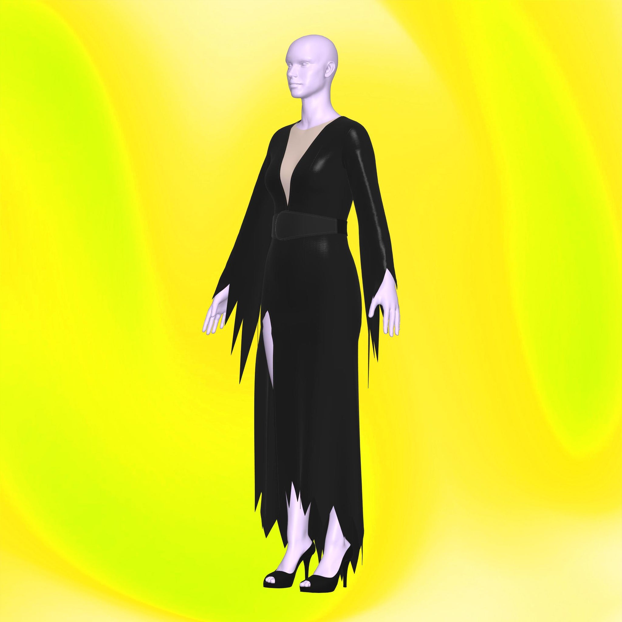 Evil Mistress Dress Sewing Pattern (Sizes XS-4X) Drag Witch Costume ...