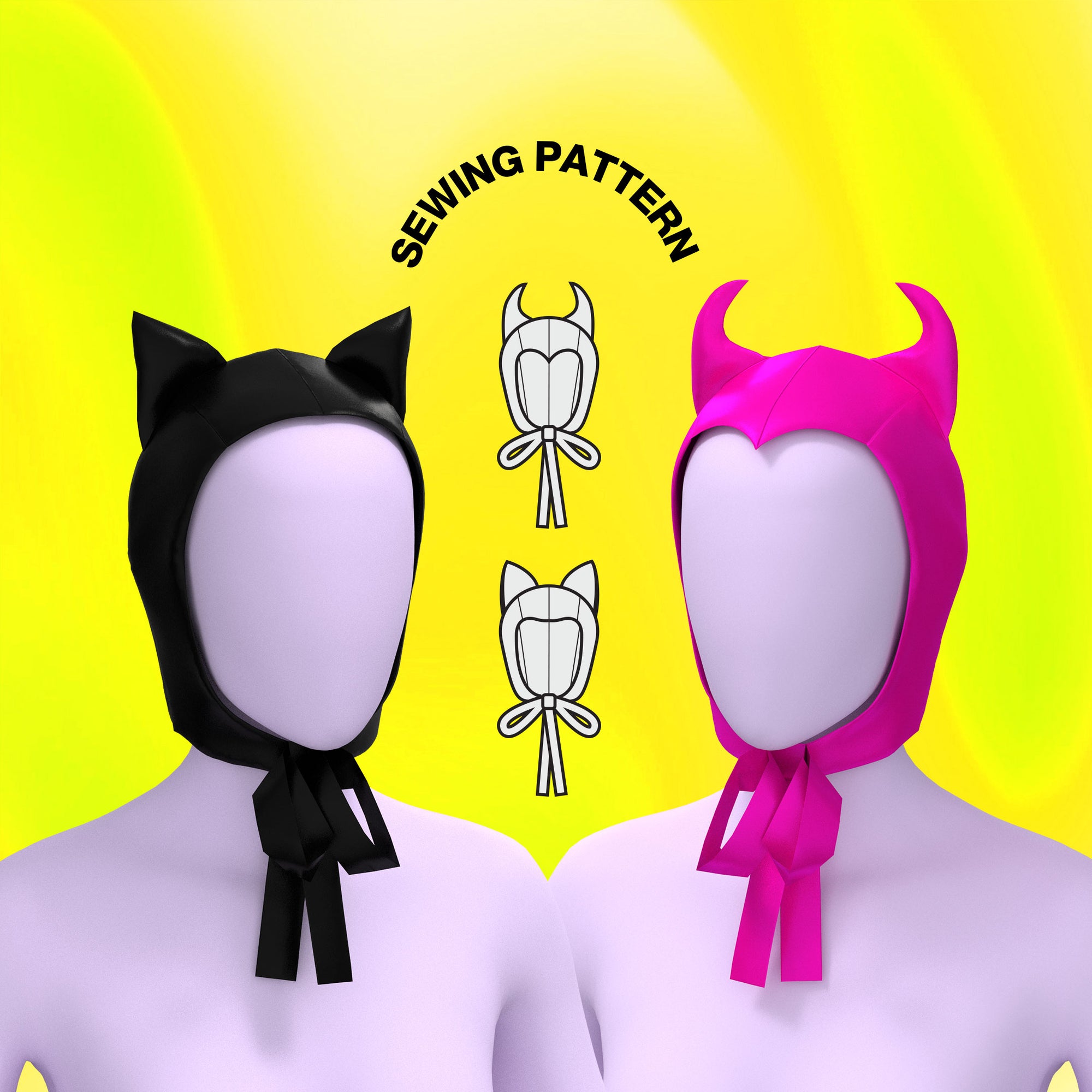 Trapper Hat Horns & Ears Sewing Pattern (Sizes 21"-24") – Katkow