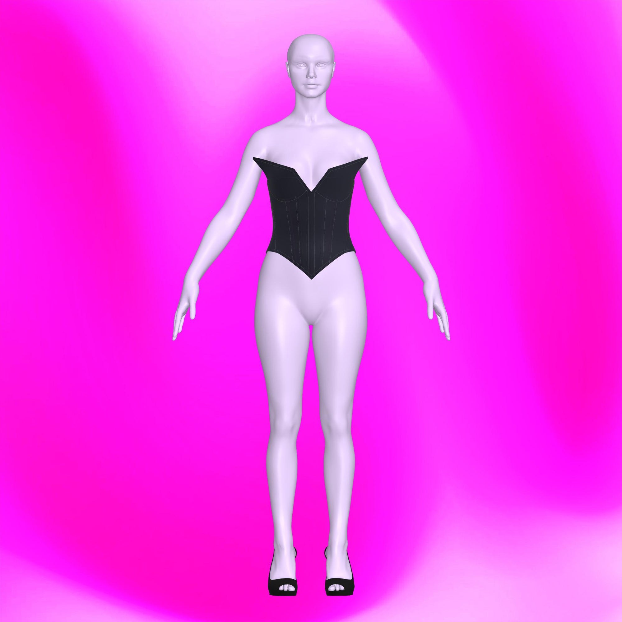 Pointed Cup Corset Sewing Pattern (Sizes XS-4X) – Katkow