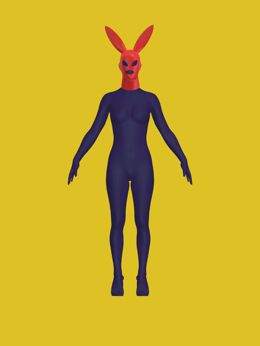 Bunny Facekini Mask Sewing Pattern For Unisex Halloween Costume – Katkow