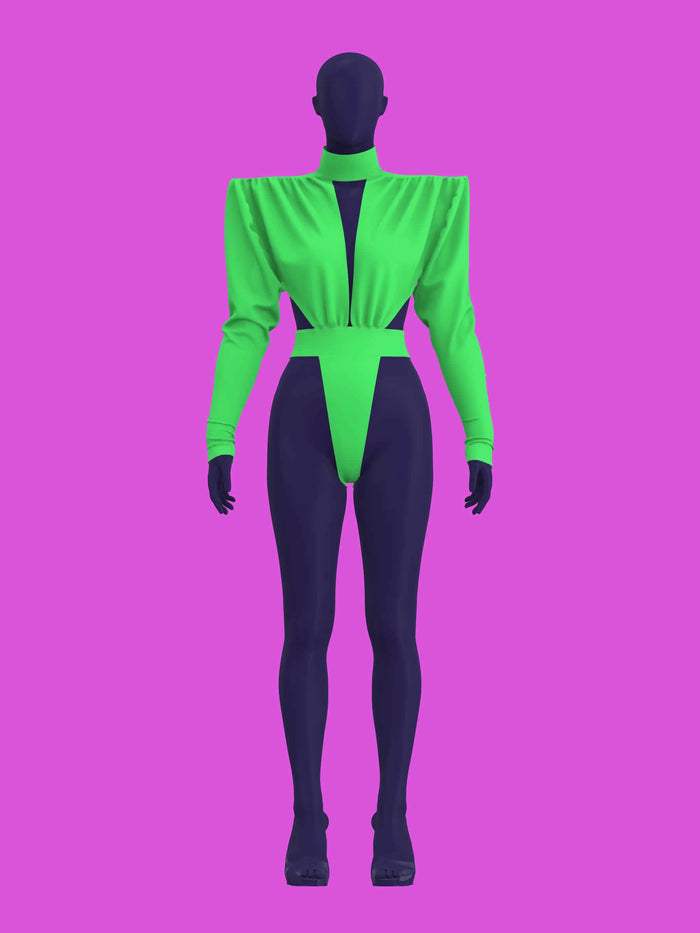 80s Shoulder Pad Leotard Sewing Pattern For Drag Queens by Katkow