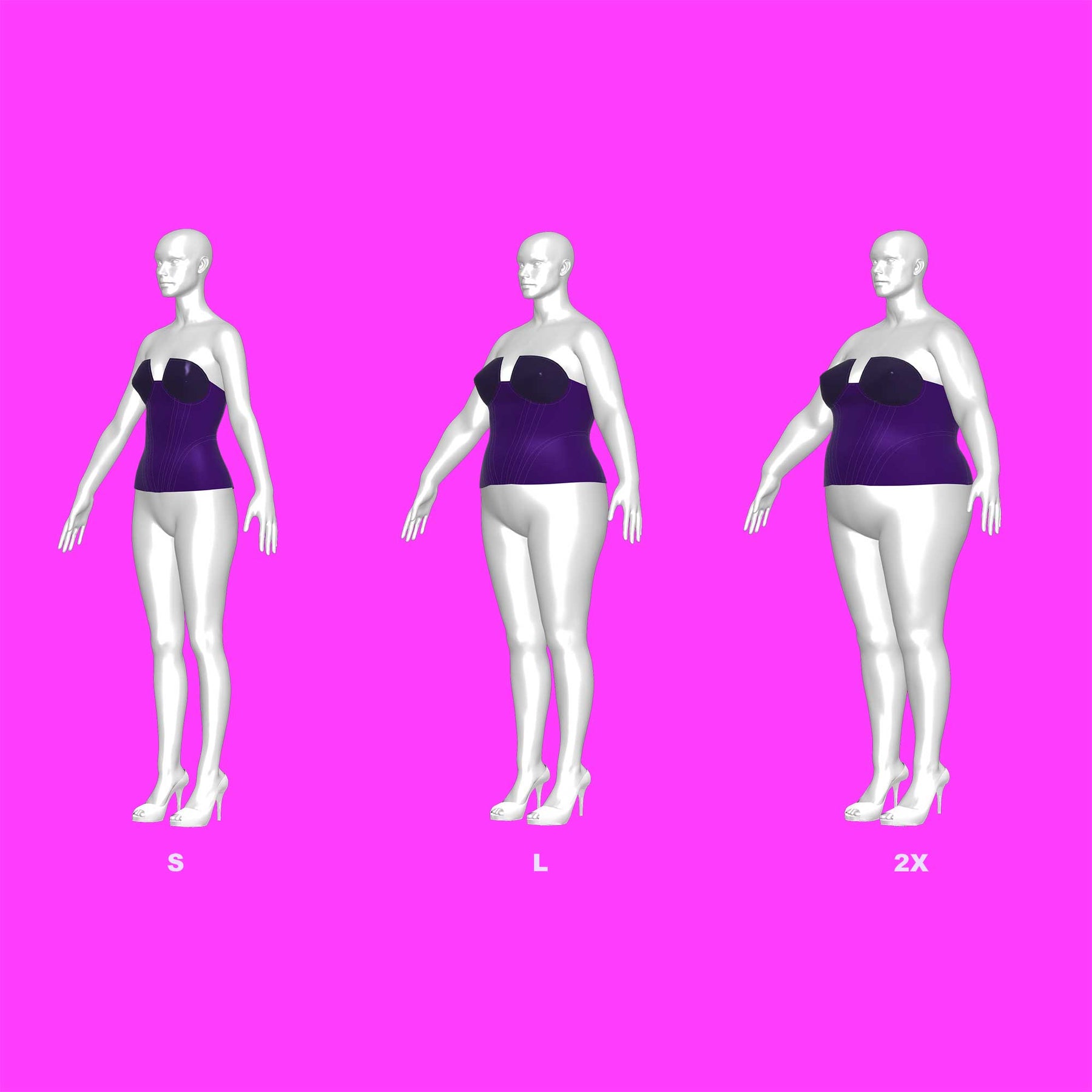Stretch Bustier Corset Sewing Pattern (Sizes XS-4X) – Katkow